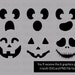Halloween Faces Clipart 12 Pack Bundle, Spooky Monster Witch Ghost ...