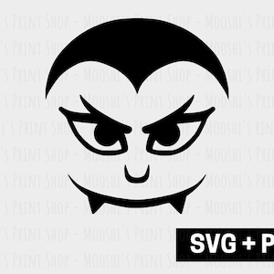 Vampire Face Clipart, Halloween Eyes Mouth Outline Simple Black ...