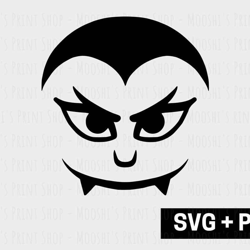 Vampire Pumpkin Template - Etsy