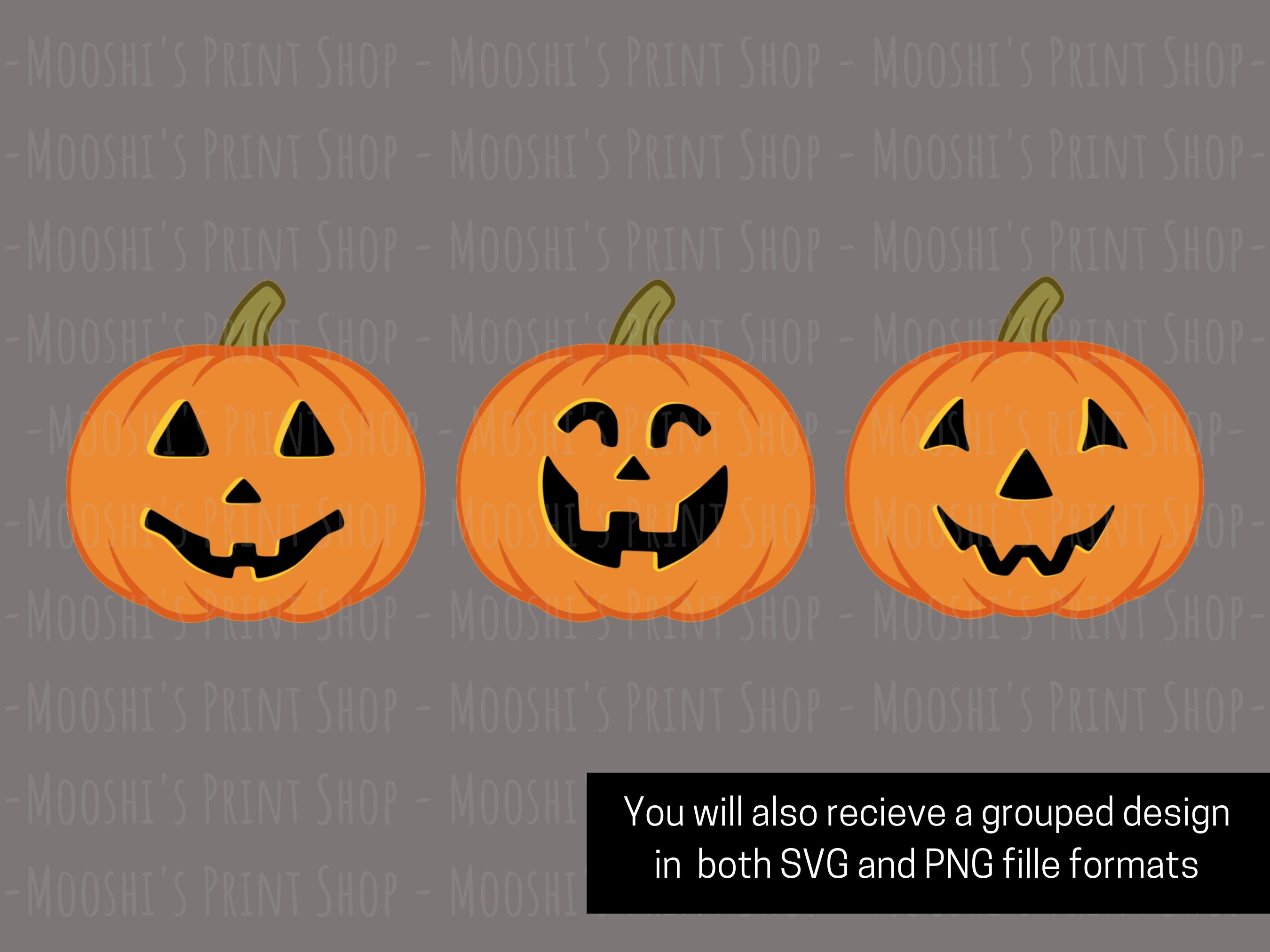 Jack O Lantern Pumpkin Clipart Bundle, Halloween Carved Pumpkin Faces ...