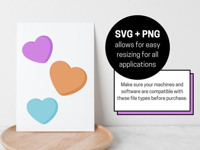 Blank Valentine's Day Conversation Hearts Clipart Bundle, Pastel Candy ...