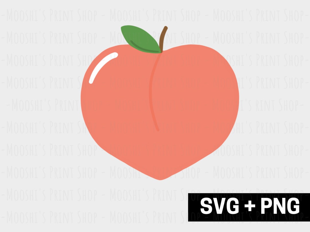 Peach Fruit Clipart Bundle, Sweet Summer Picnic Fruit Graphics, Cute ...