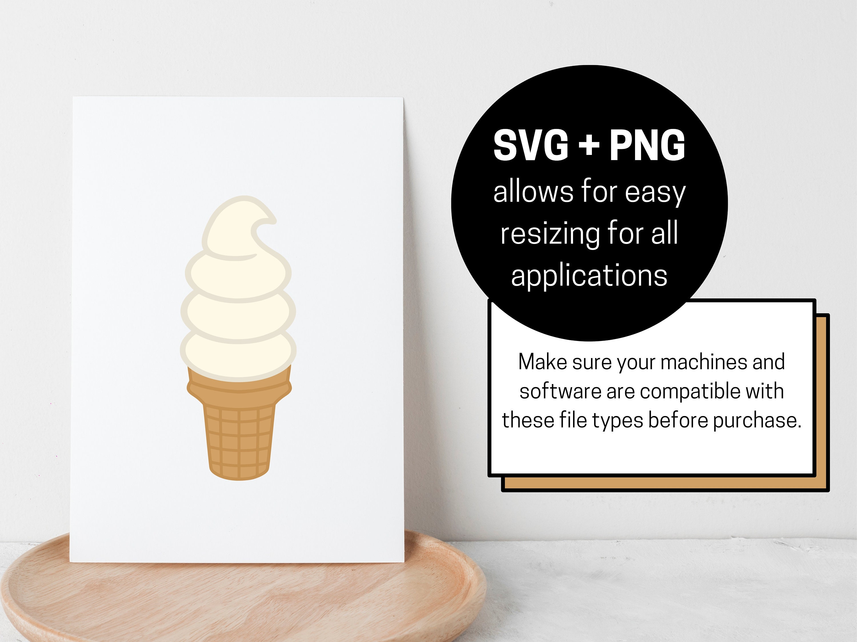 Soft Serve Ice Cream Cone Clipart, Cute Classic Vanilla Swirl Cup Cone ...