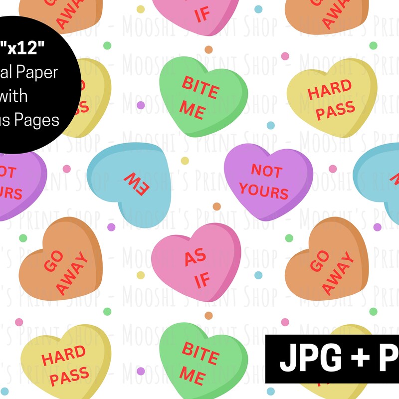 Candy Hearts - Etsy