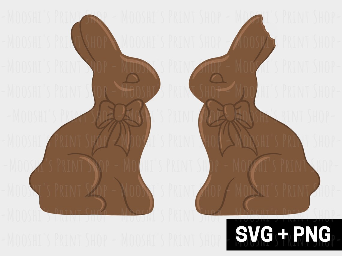 Chocolate Easter Bunny Clipart Cute Easter Candy Sublimation - Etsy