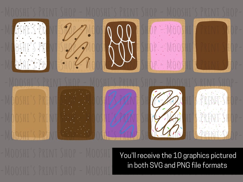 Toaster Tart Pastry Clipart, Chocolate Cherry Brown Sugar Cinnamon ...