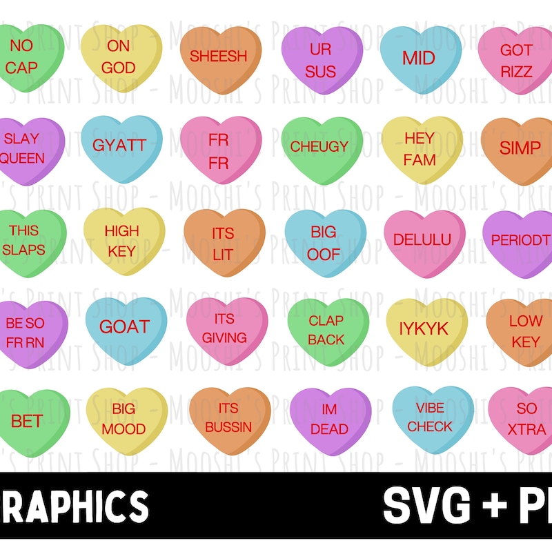 Conversation Hearts - Etsy