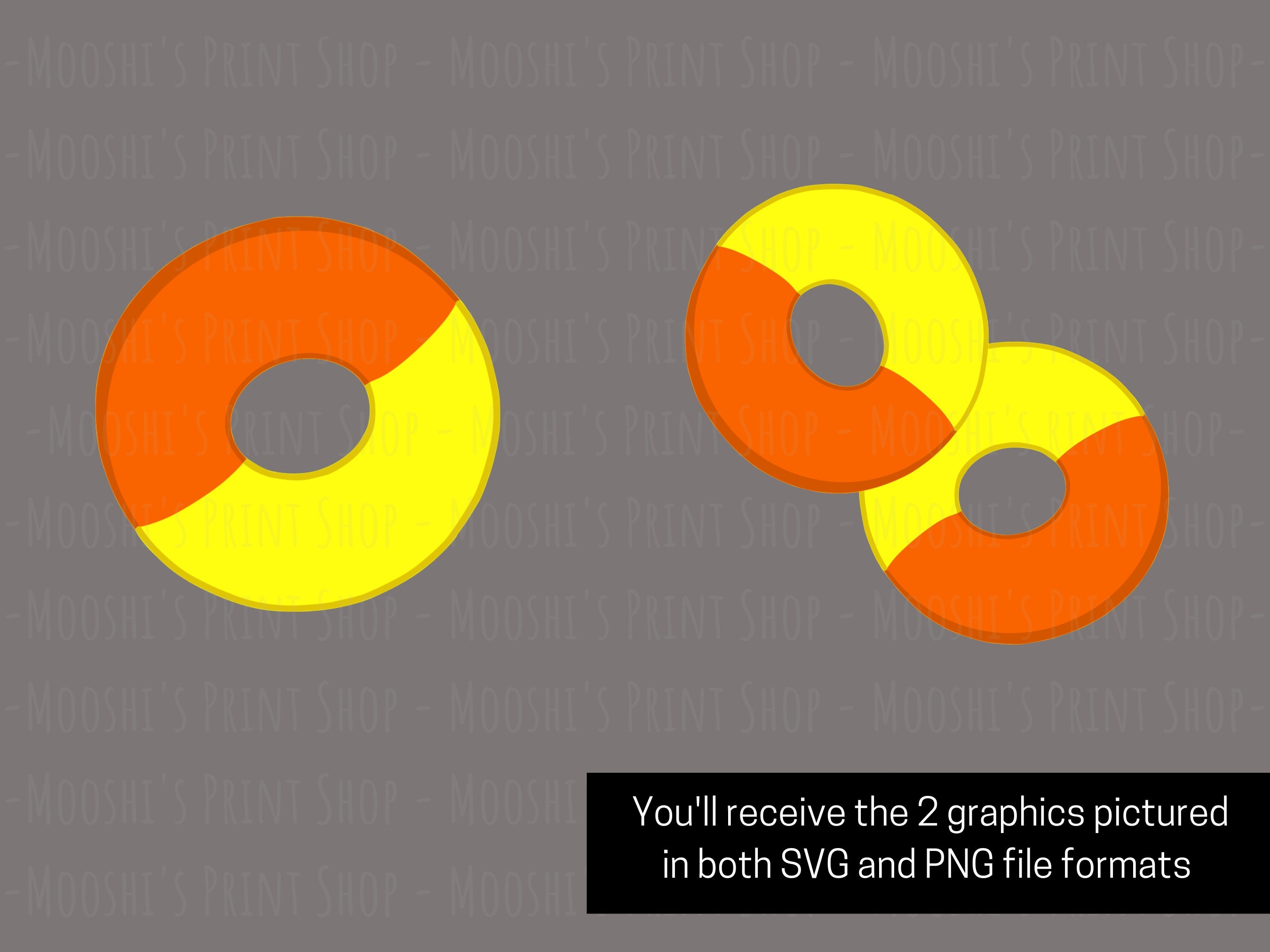 Peach Rings Clipart Bundle Colorful Sour Sweet Fruity Chewy - Etsy