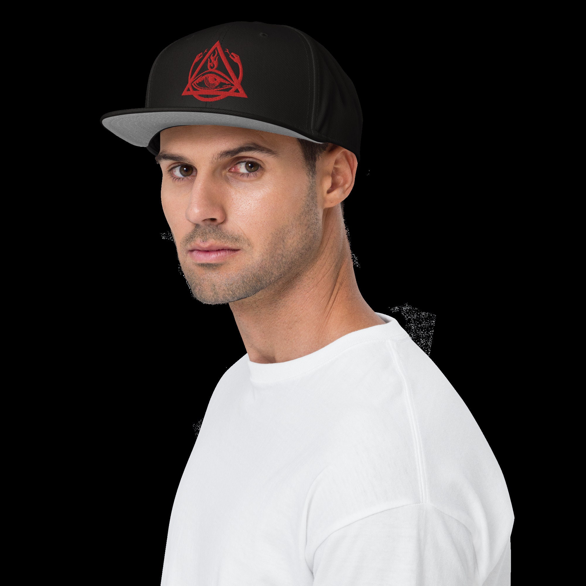 Trendsetter Vision: Elite Snapback With Vintage Eye Symbol, Perfect for ...