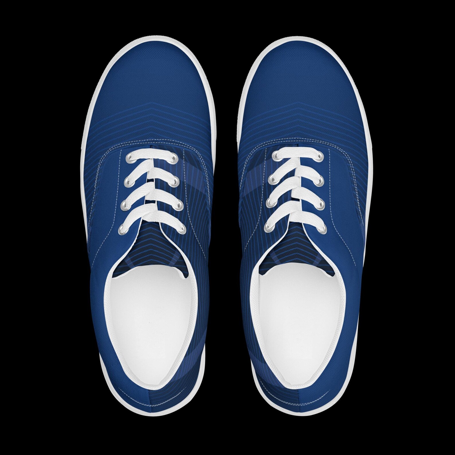 Sleek Navy Blue Skate Shoes - Stylish Canvas Sneakers for Men & Women ...