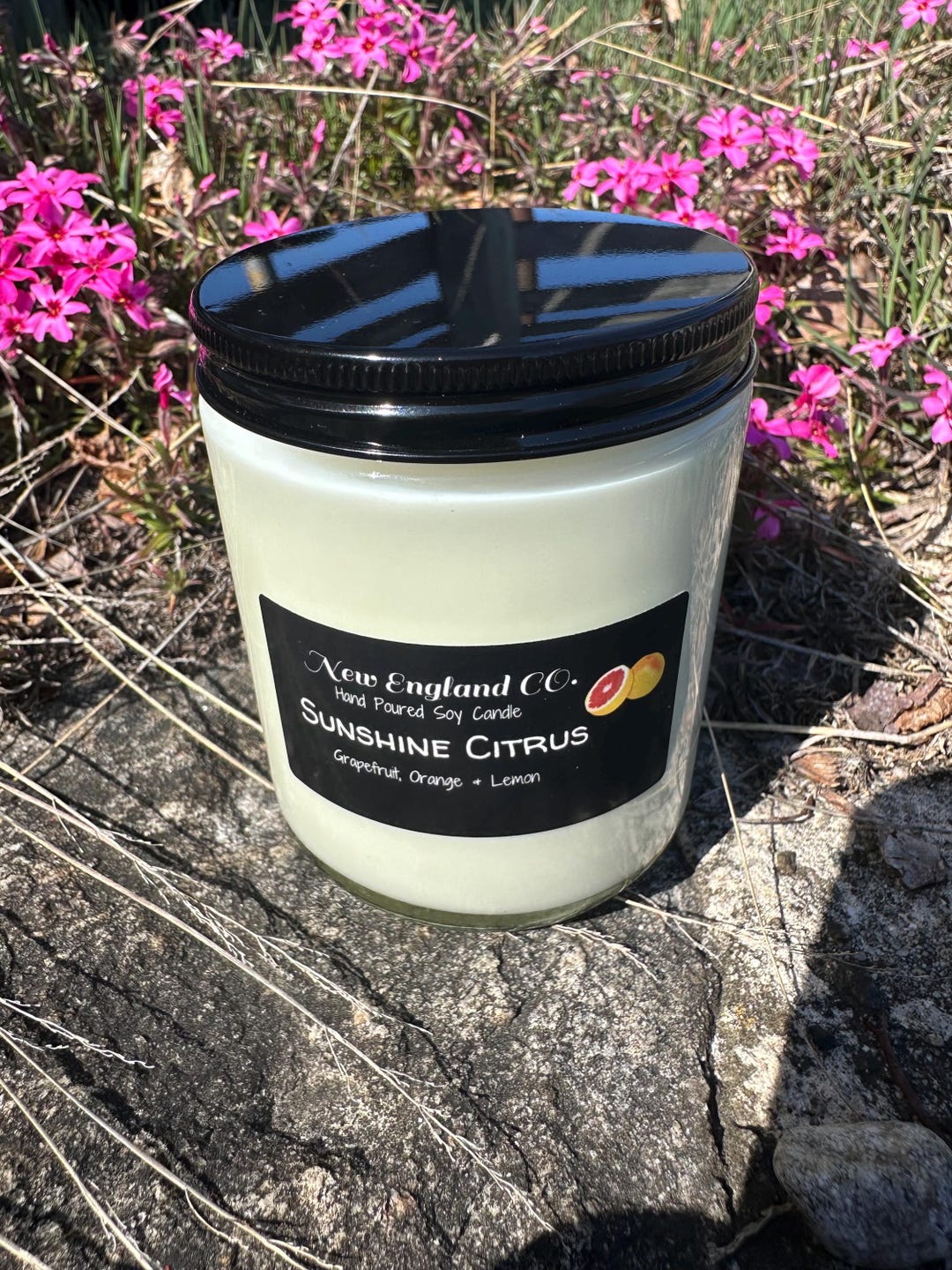 Sunshine Citrus Mandarin/grapefruit/lime Candle/oraganic Soy Candle ...