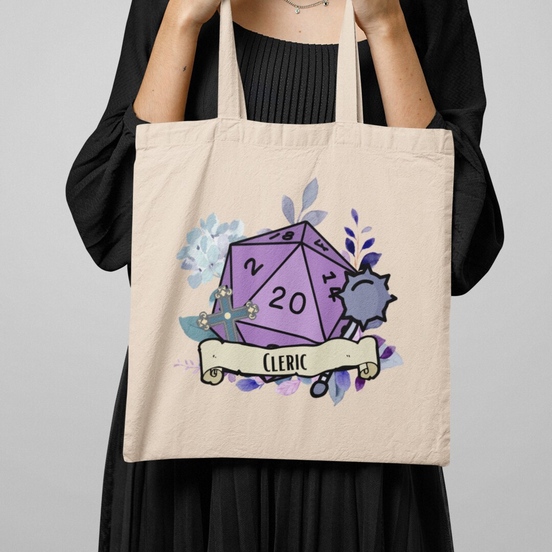 Dnd Cleric Tote Bag Dungeons and Dragons Bag Canvas Tote - Etsy