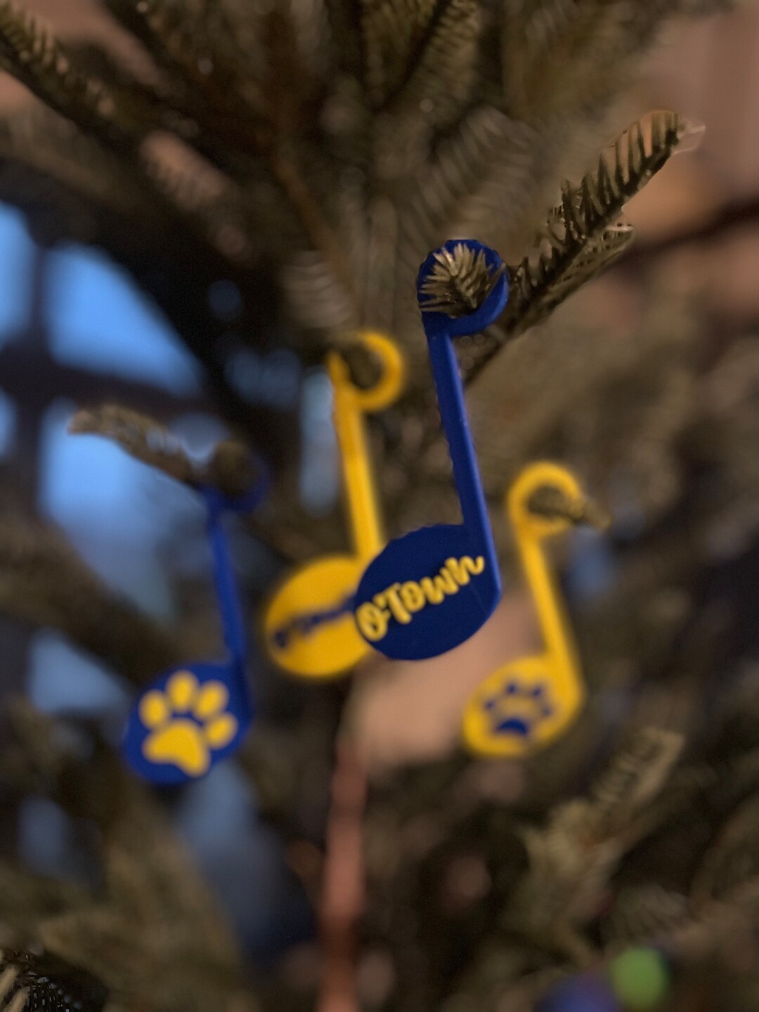 Customizable Music Note Christmas Tree Ornament - Etsy