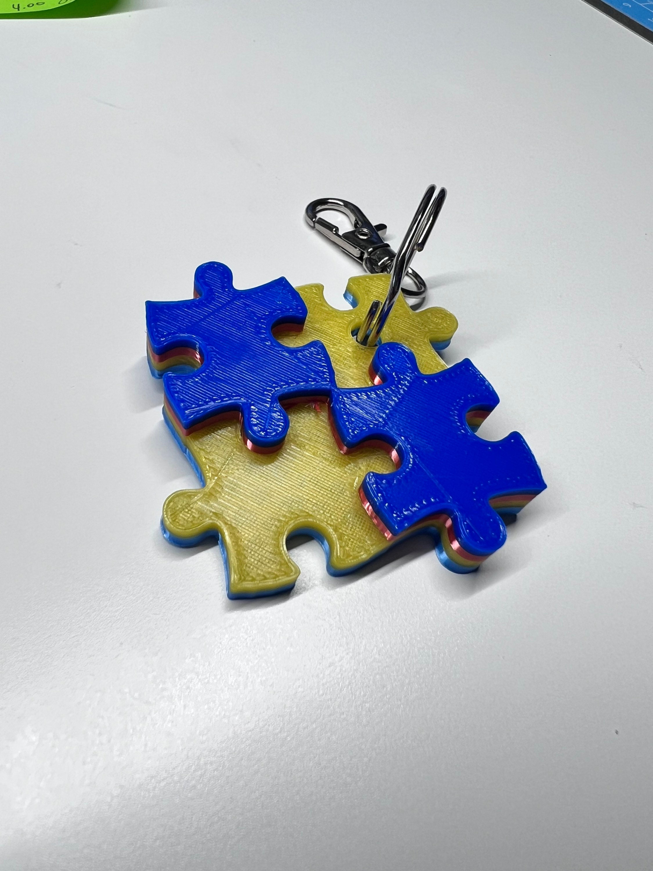 Autism Awareness Puzzle Keychain - Etsy
