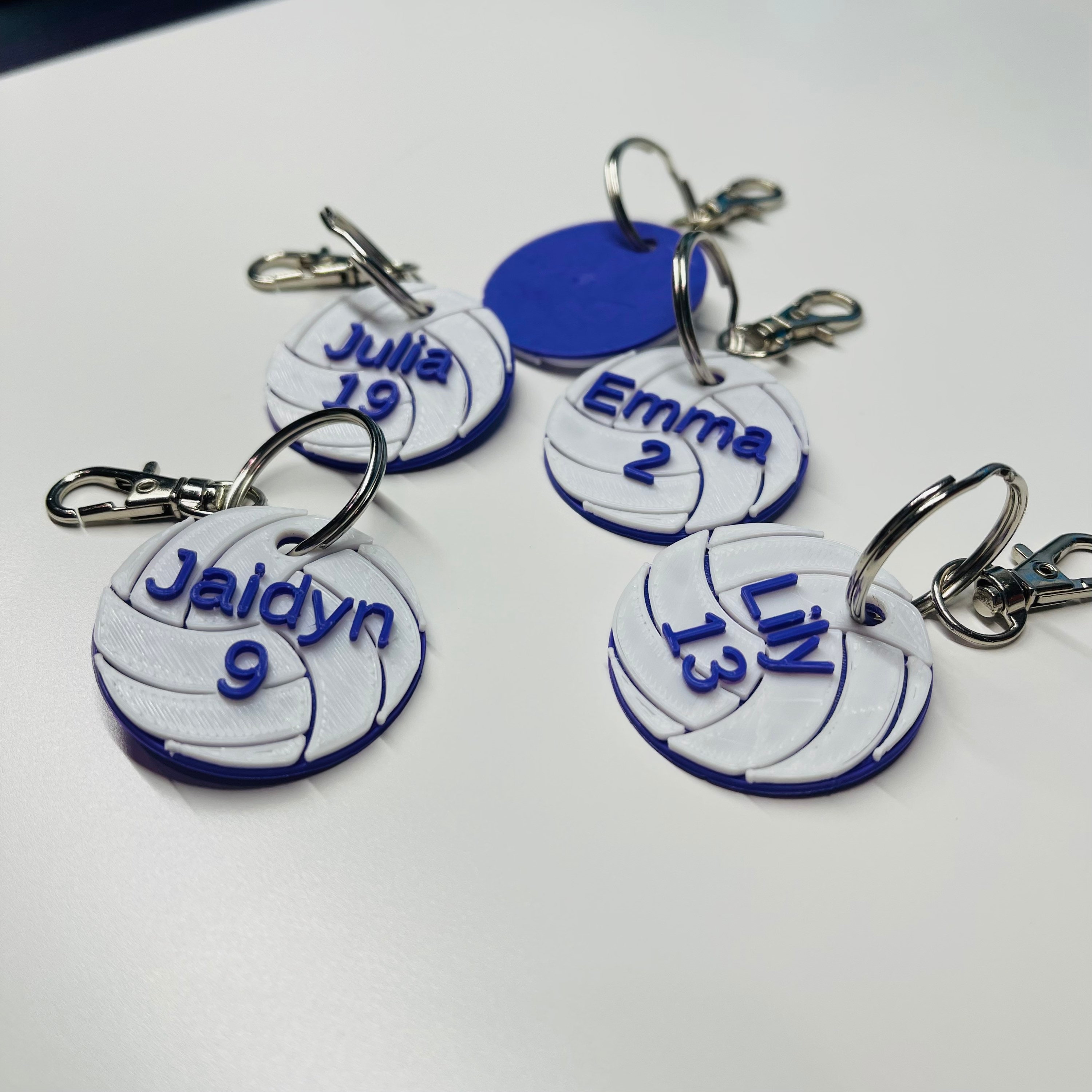 Customizable Volleyball Keychain - Etsy