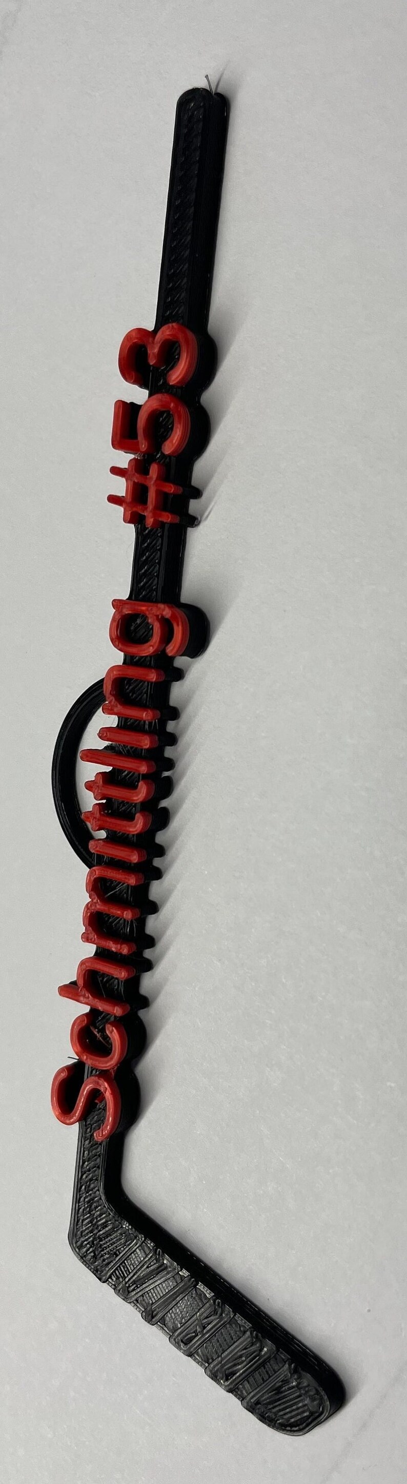 Personalized Hockey Stick Keychain With Name and Number - Etsy