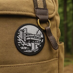 Rare Fallingwater Embroidered Patch – Frank Lloyd Wright Architecture ...