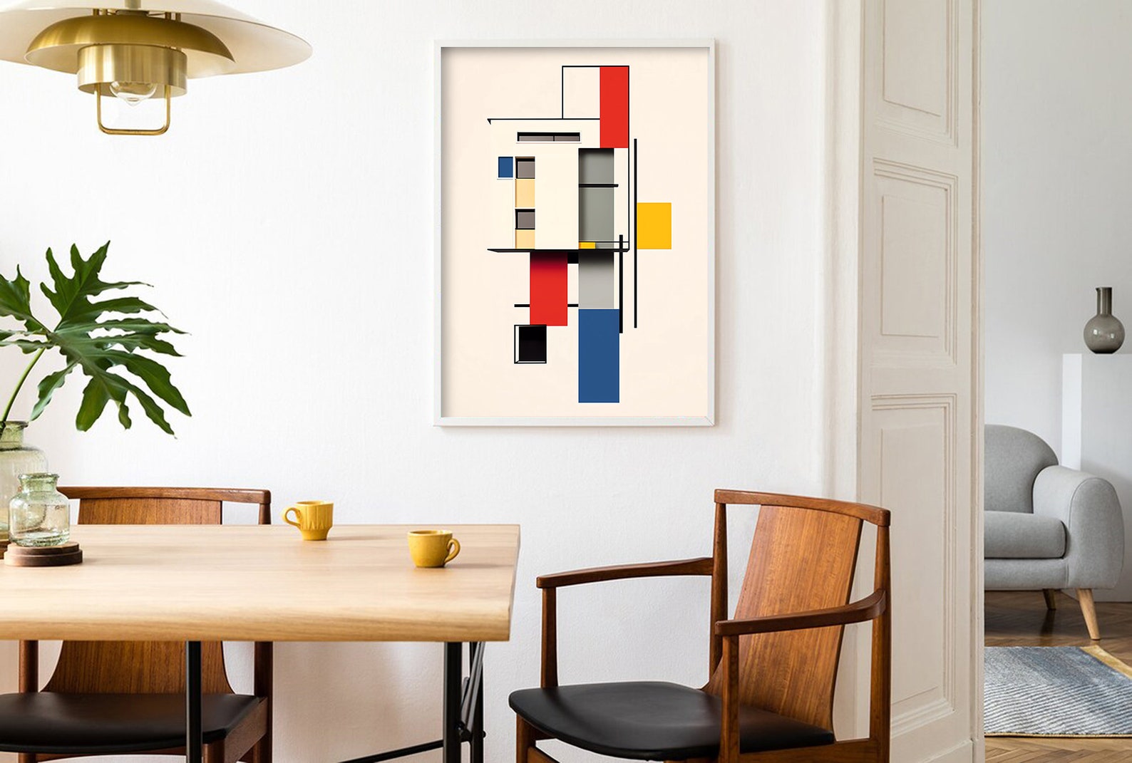De Stijl Art Print Piet Mondrian Wall Art Modern Architecture Inspired ...