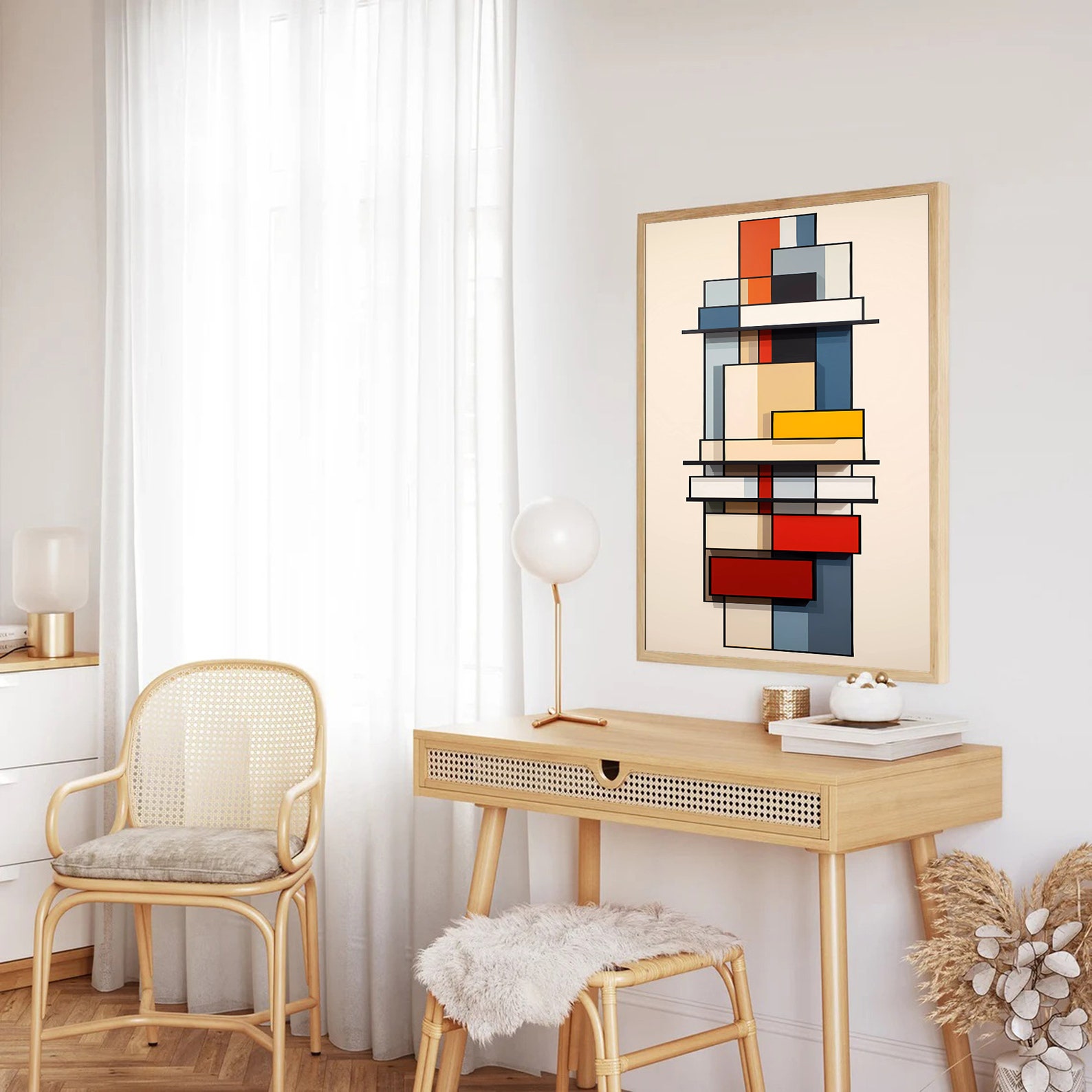 Vintage De Stijl Print | Abstract Constructivism Architecture Inspired ...