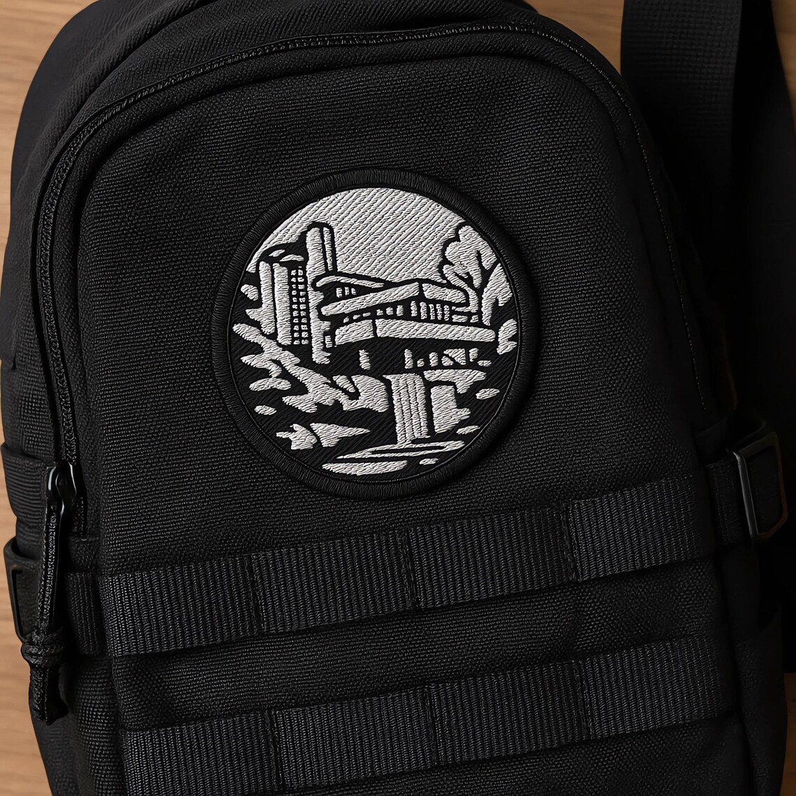 Rare Fallingwater Embroidered Patch – Frank Lloyd Wright Architecture ...