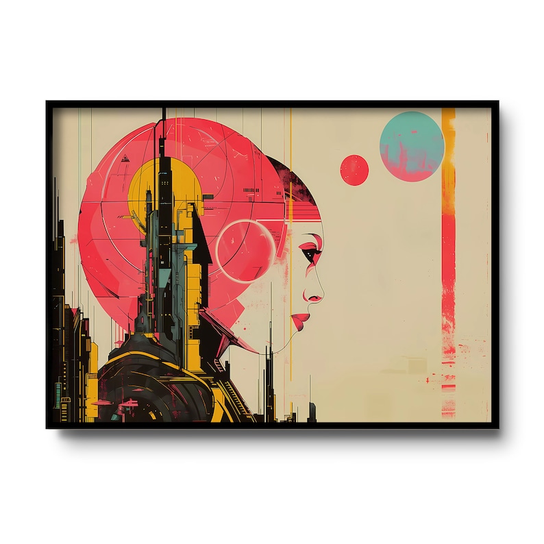 Sci-fi Wall Art Futuristic Architecture Art Print Blade Runner Inspired ...