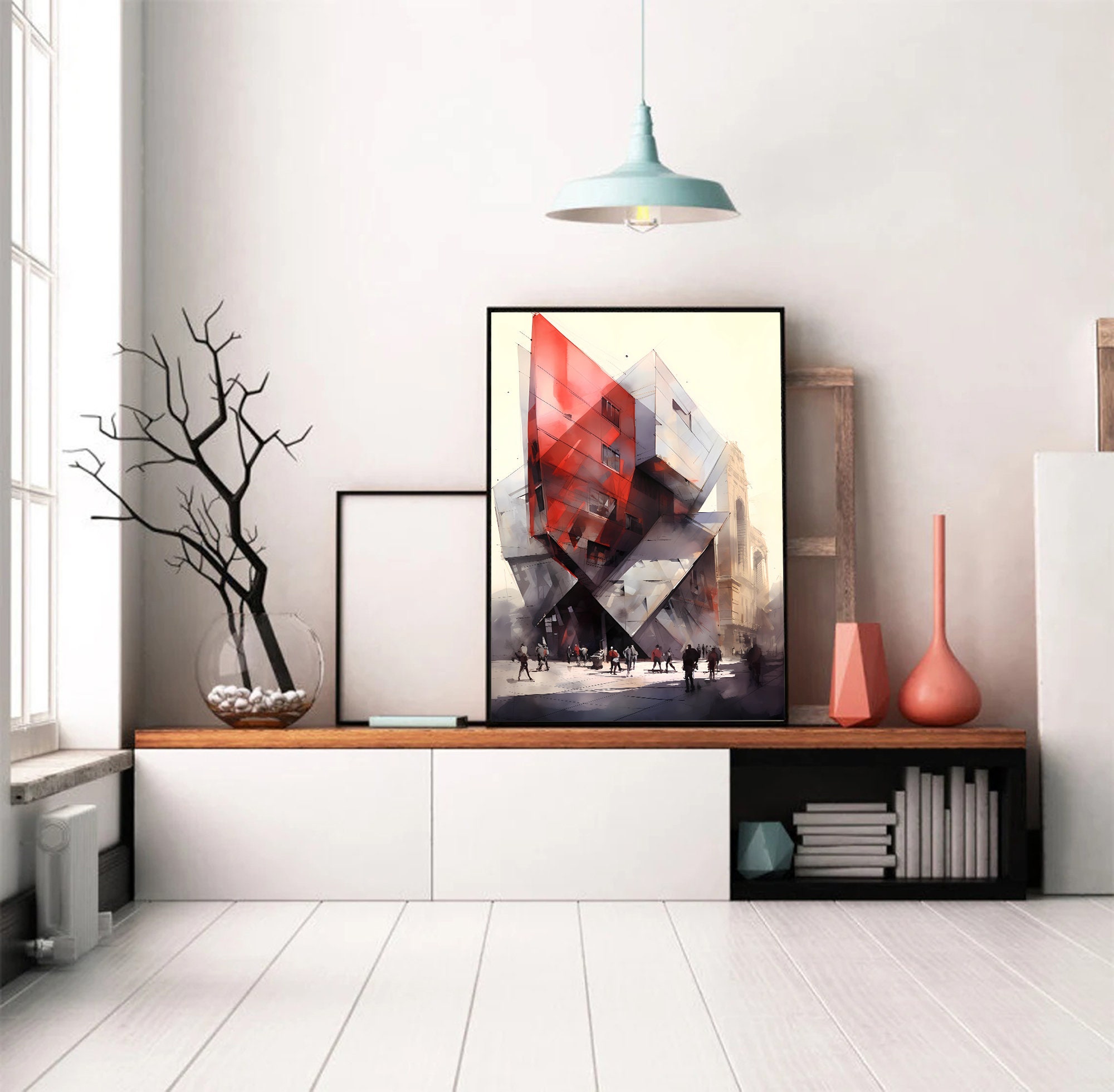 Deconstructivism Architecture Print Contemporary Architecture Daniel ...