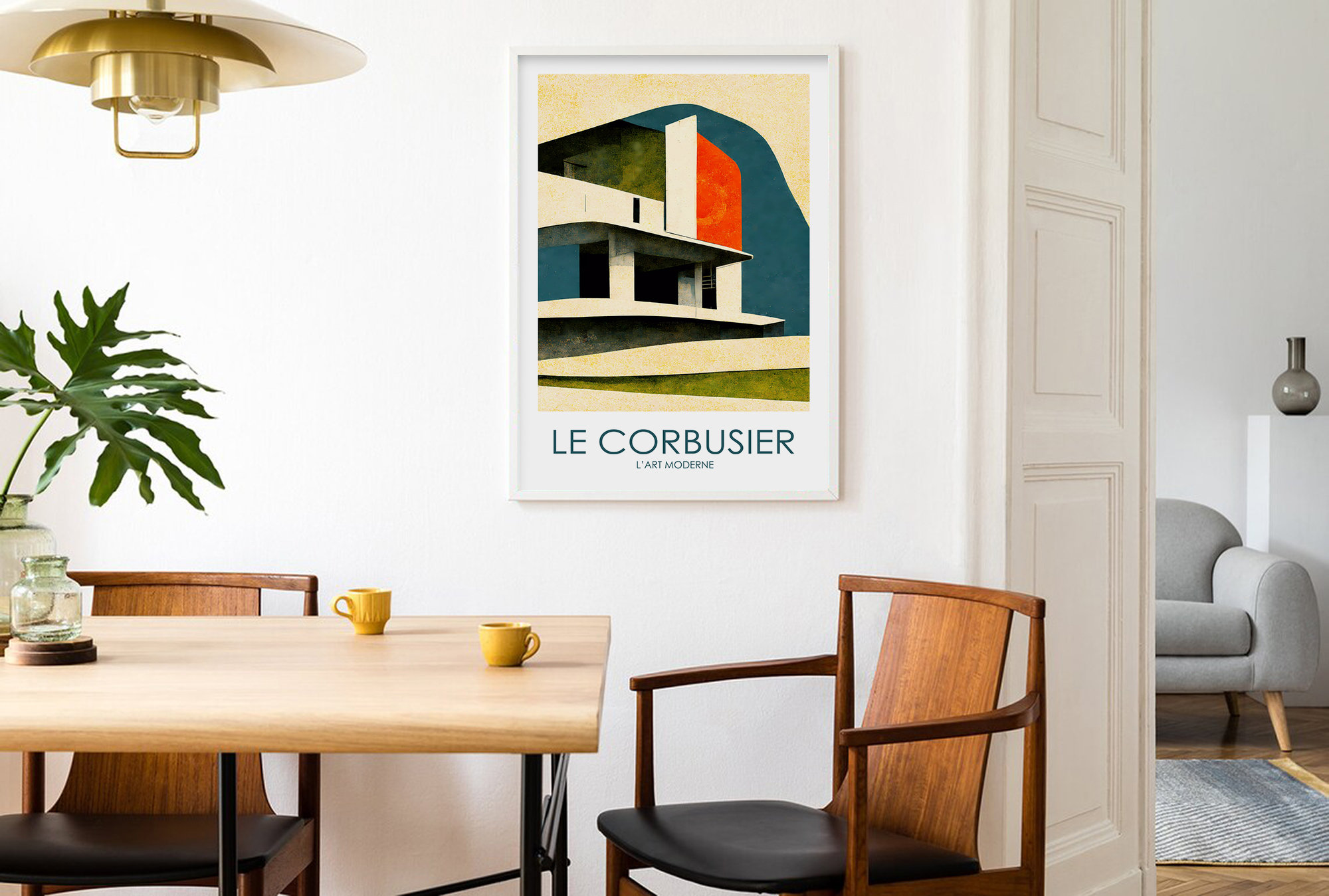 Le Corbusier Art Print Modern Art Le Corbusier Modern - Etsy
