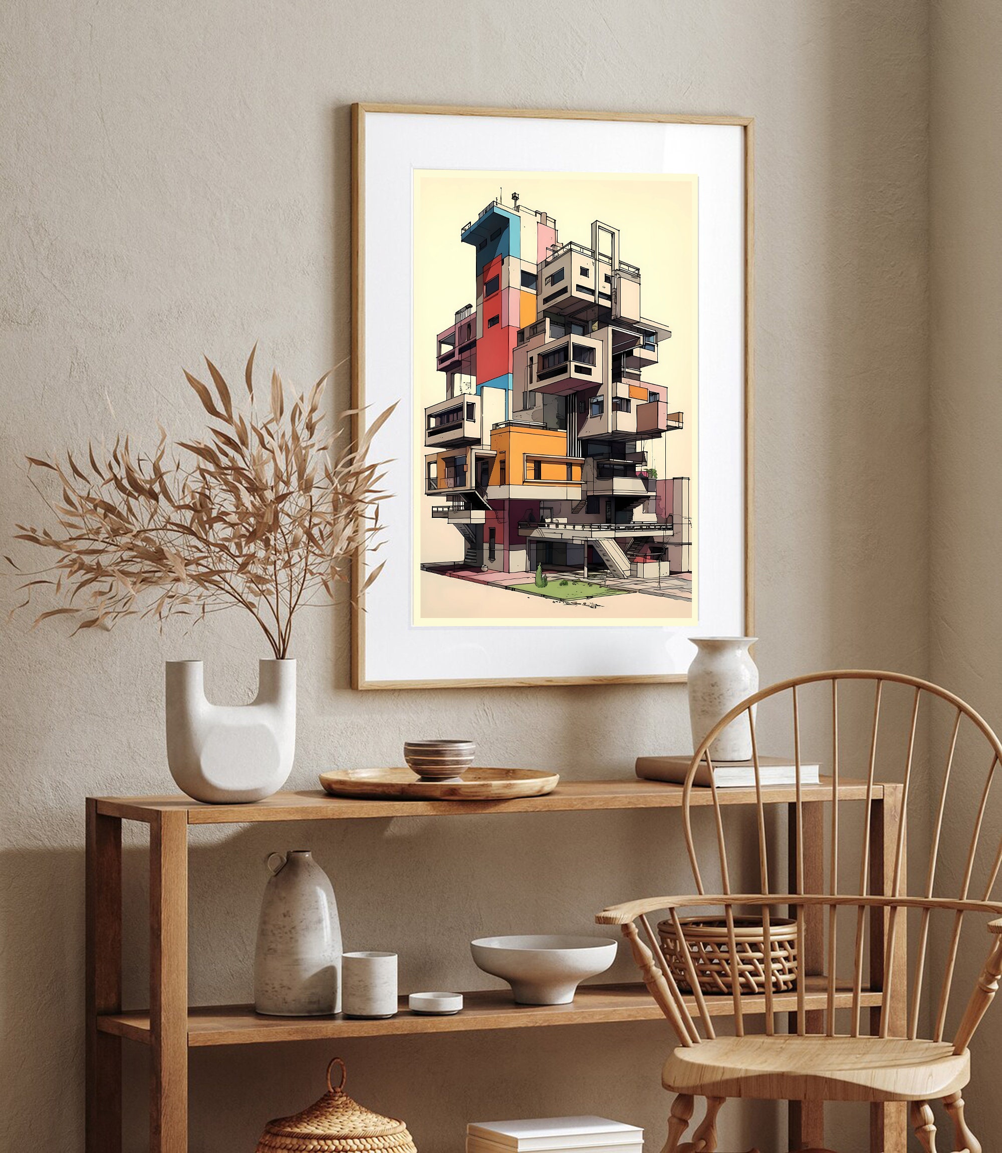 Le Corbusier Artwork Print Modern Mid Century Architecture - Etsy