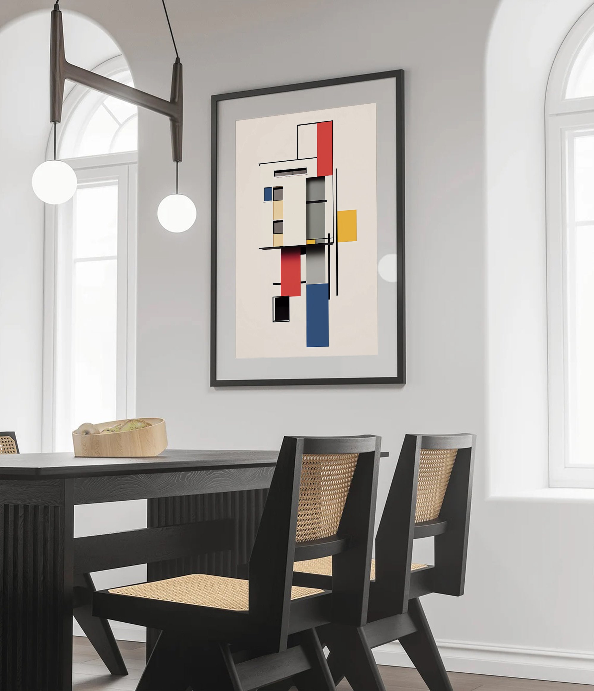 De Stijl Art Print Piet Mondrian Wall Art Modern Architecture Inspired ...