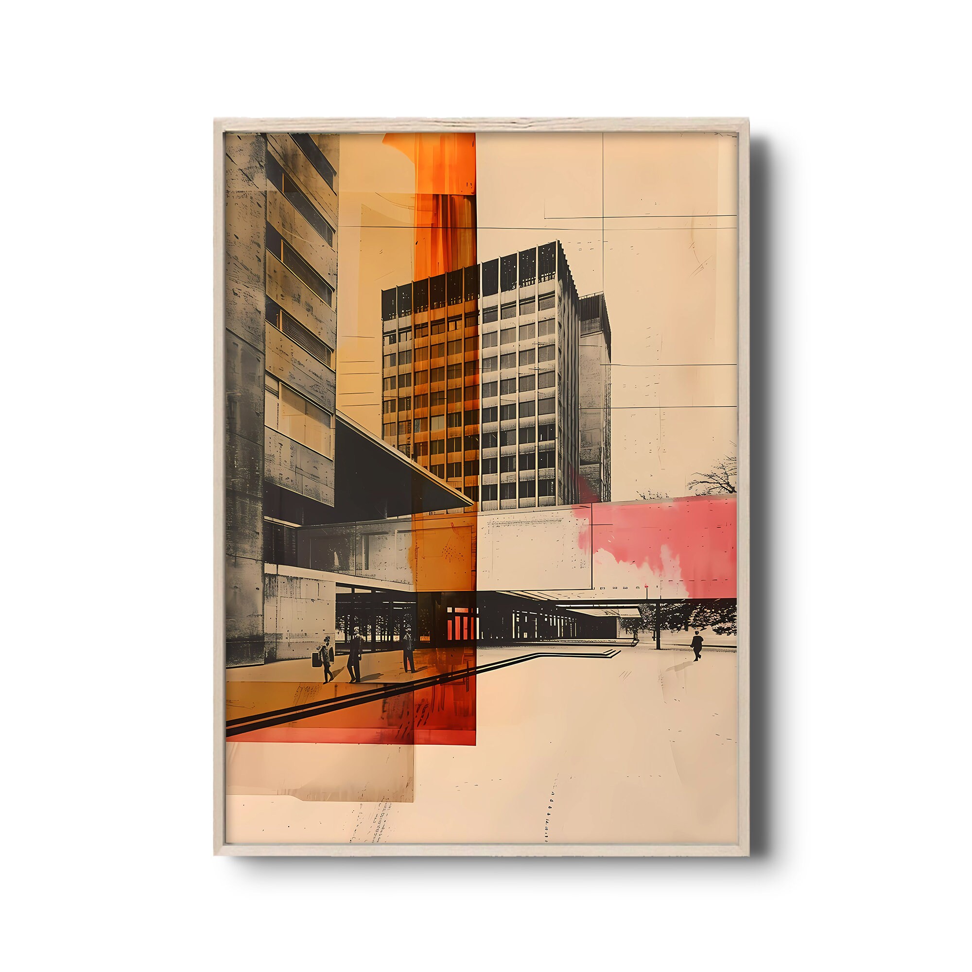 Modern Architecture Collage Wall Art Modernist Art Print Modernism ...