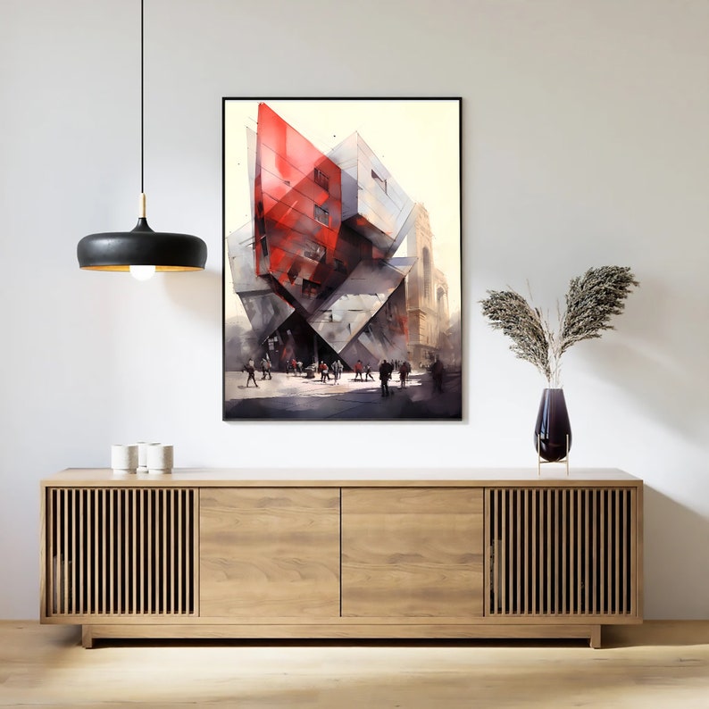 Deconstructivism Architecture Print Contemporary Architecture Daniel ...