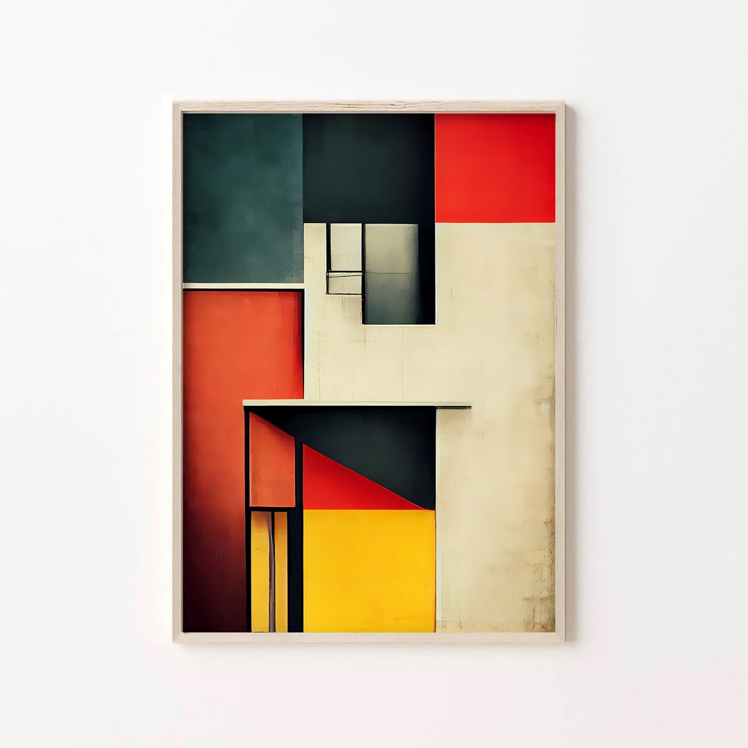 Bauhaus Abstract Poster Bauhaus Wall Art Bauhaus Design - Etsy