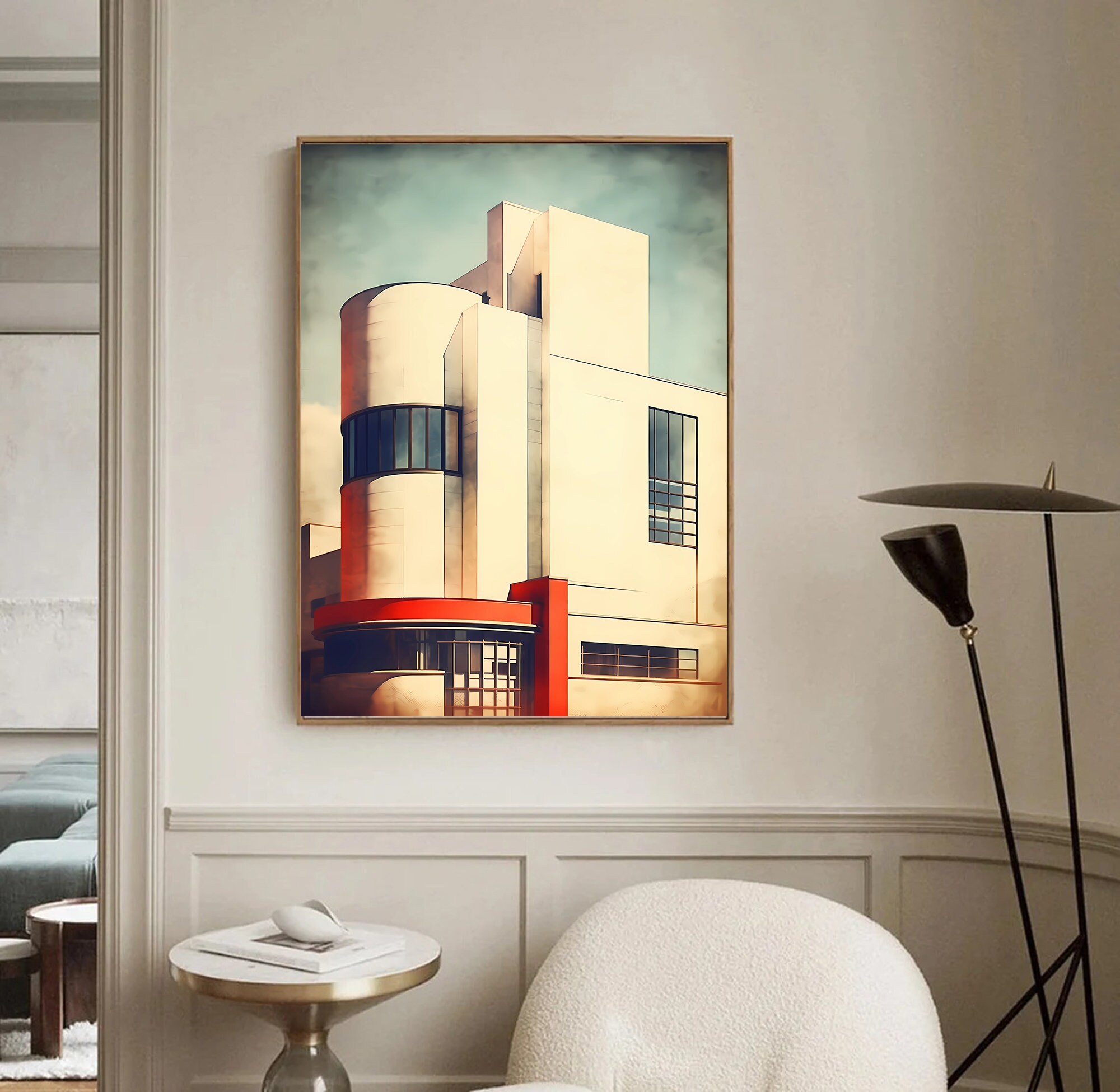 Vintage Architecture Print | Bauhaus Design Poster | Architectural ...