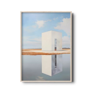 Minimalist Architecture Art Print | Minimalism | Oil on Canvas | Modern ...