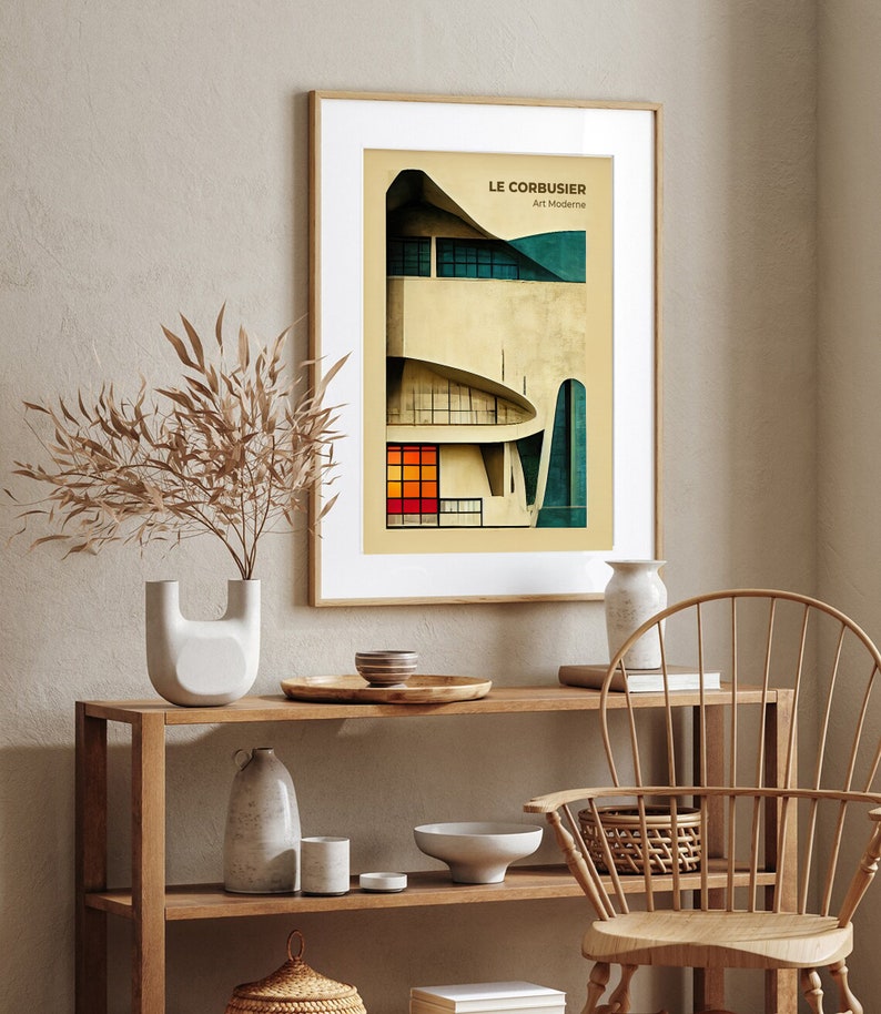 Le Corbusier Architecture Wall Art | Contemporary Architecture ...