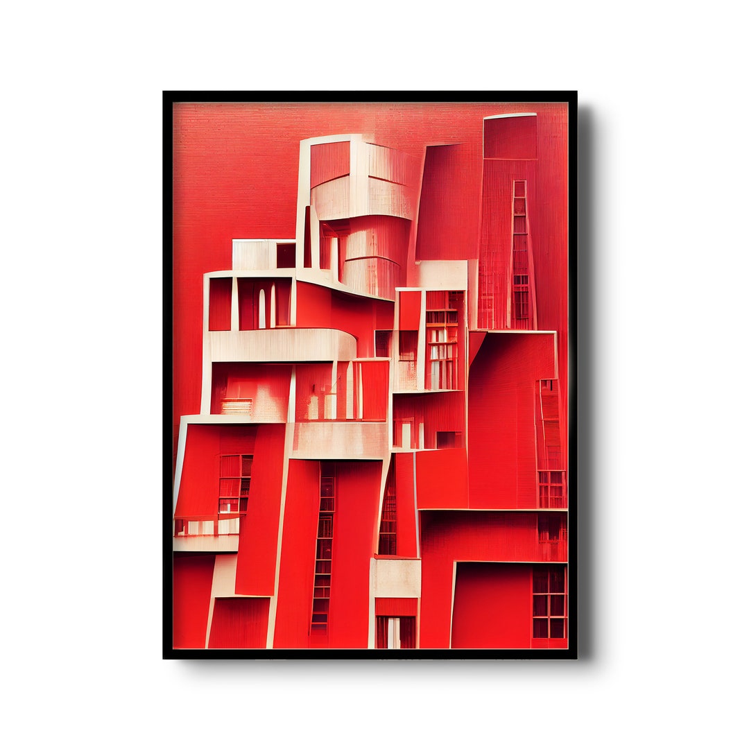 Architecture Art Print | Deconstructivism Architecture | Modern ...