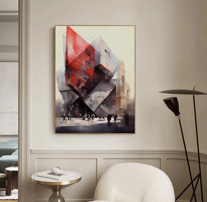 Deconstructivism Architecture Print Contemporary Architecture Daniel ...