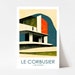 Le Corbusier Art Print | Modern Art | Le Corbusier Modern Movement Wall ...