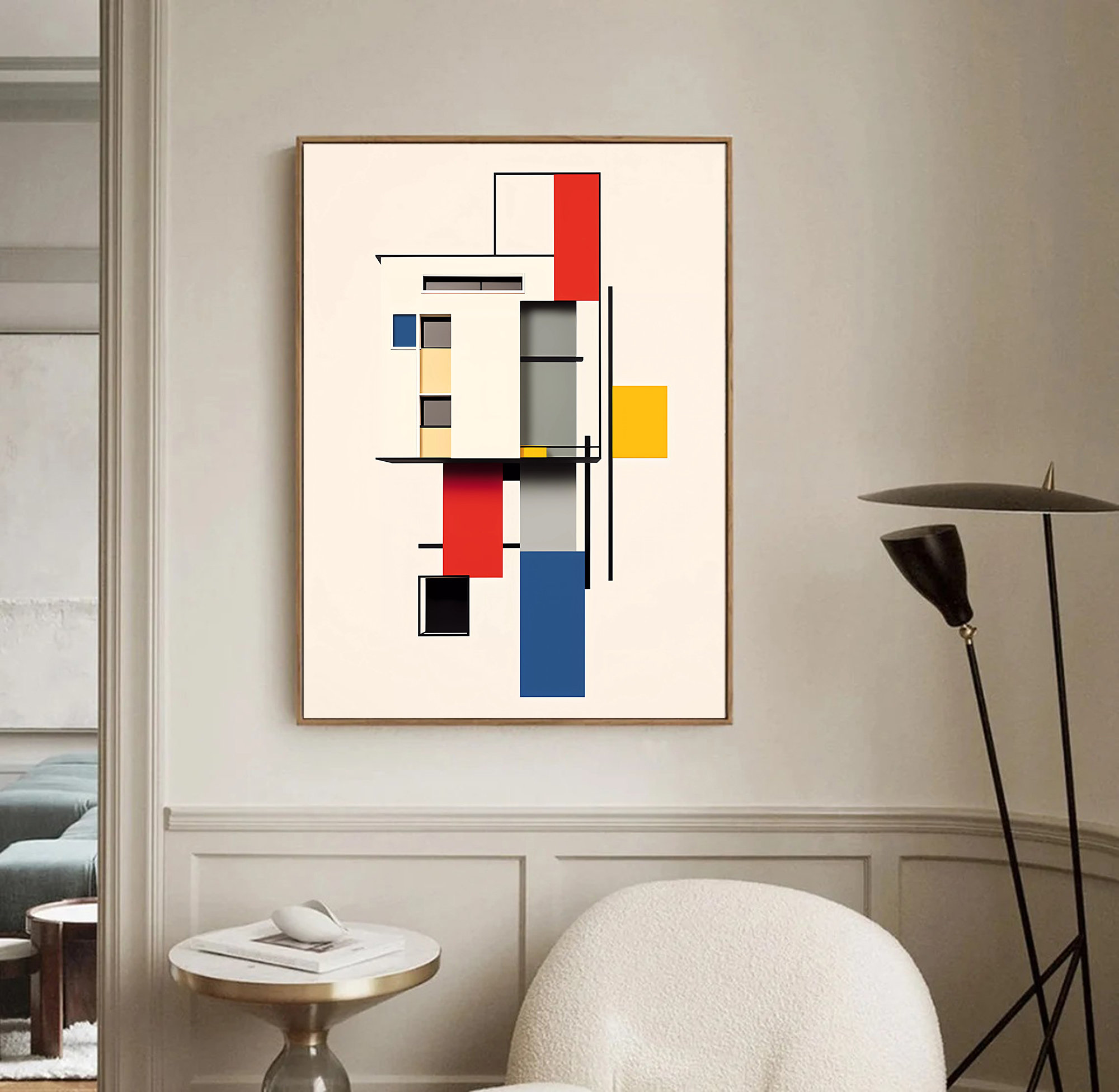 De Stijl Art Print Piet Mondrian Wall Art Modern Architecture Inspired ...