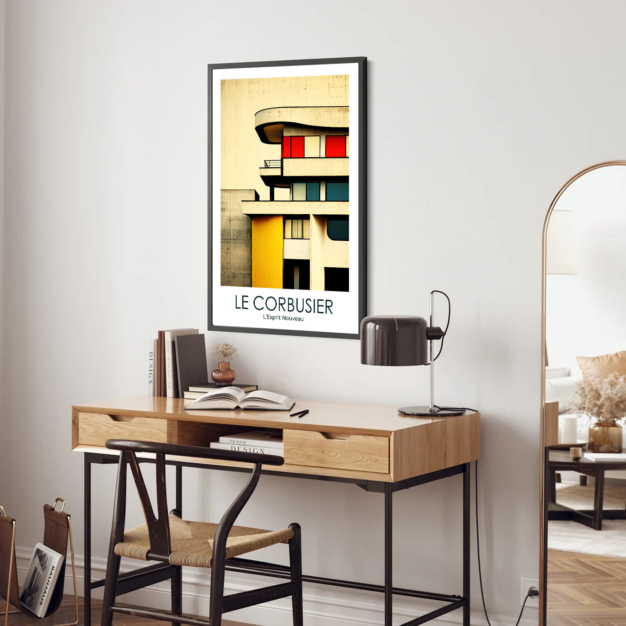 Le Corbusier Poster | Art Nouveau Print | Le Corbusier Modern Architecture | Vintage Le ...