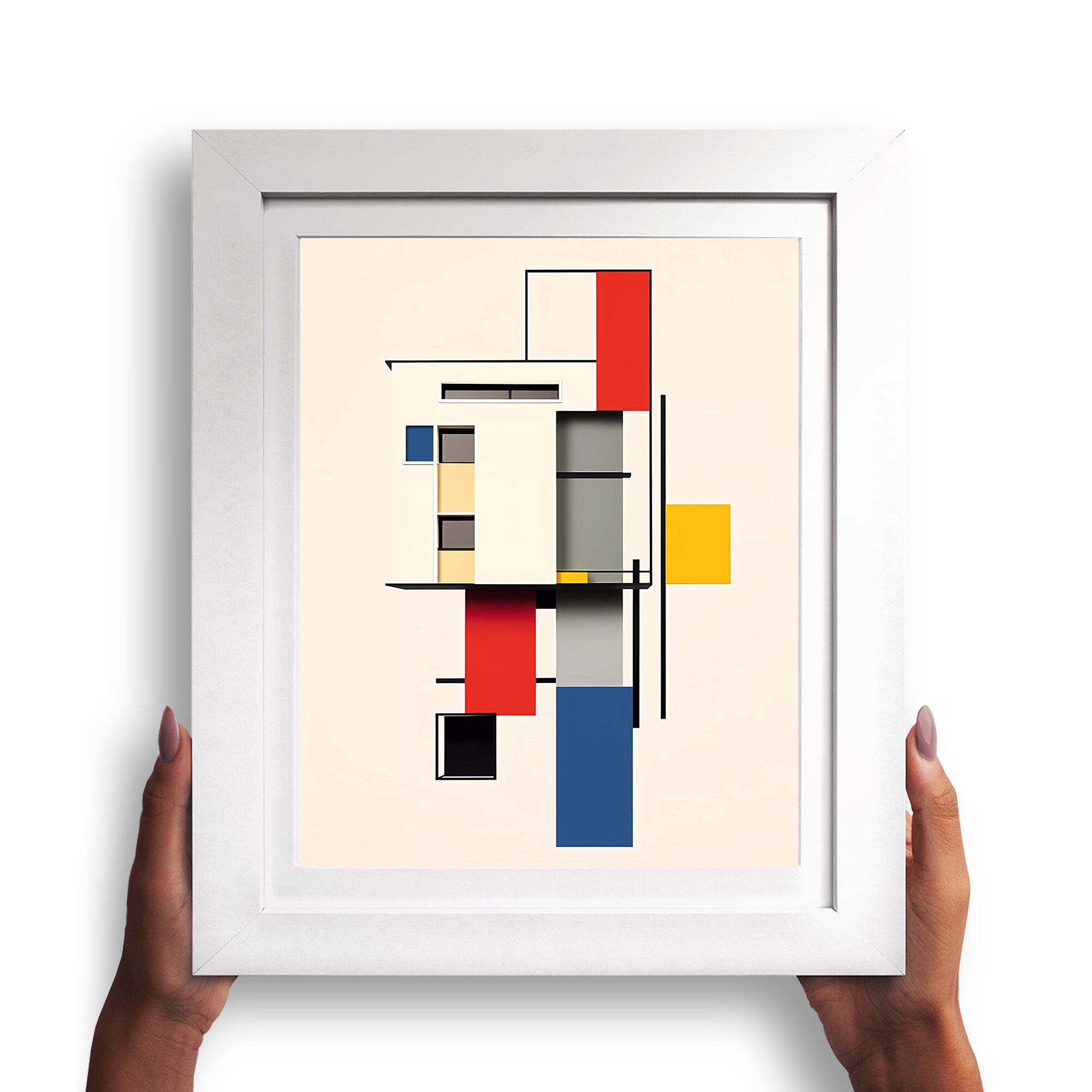 De Stijl Art Print Piet Mondrian Wall Art Modern Architecture Inspired ...