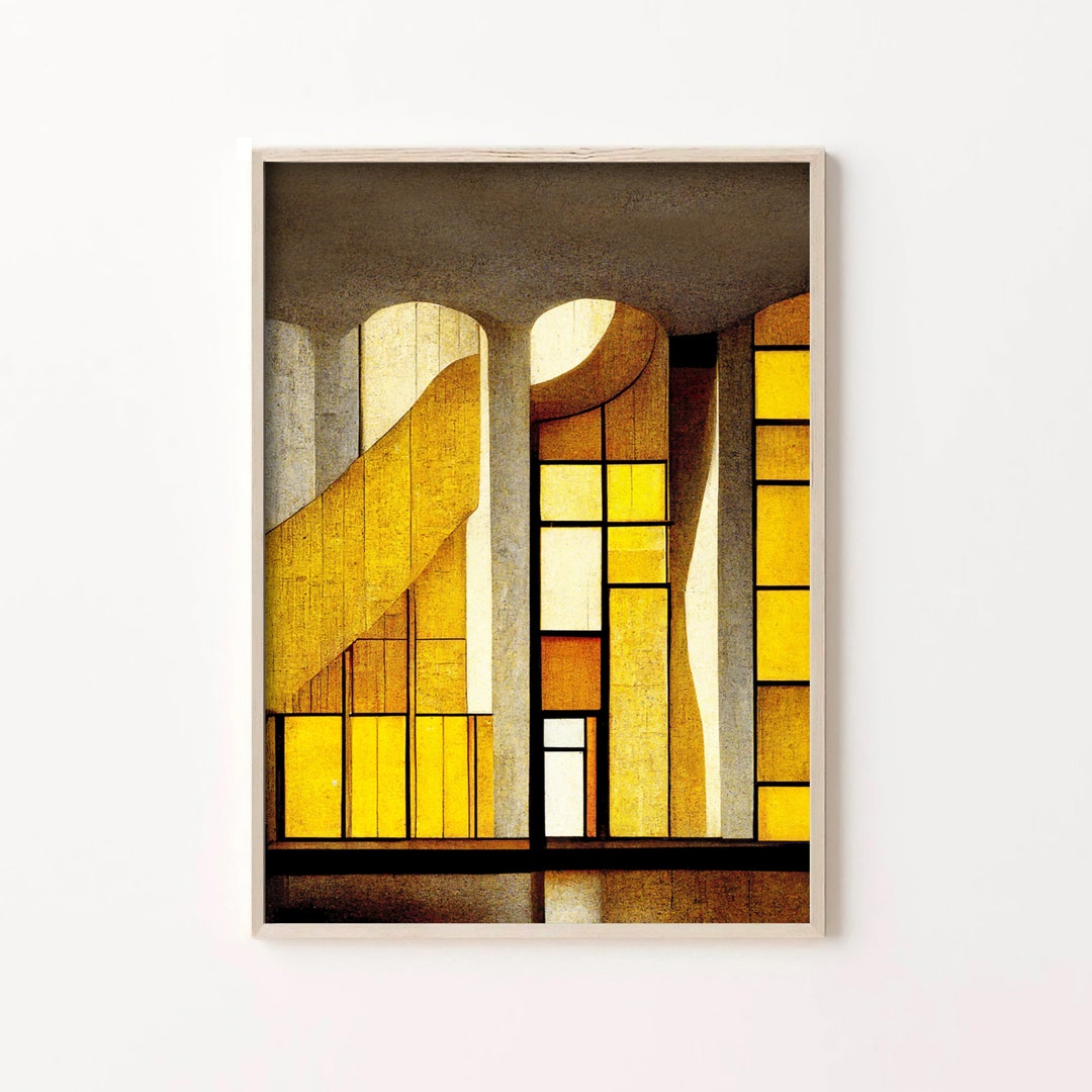 Architecture Poster Modernist Architecture Print Alvar - Etsy