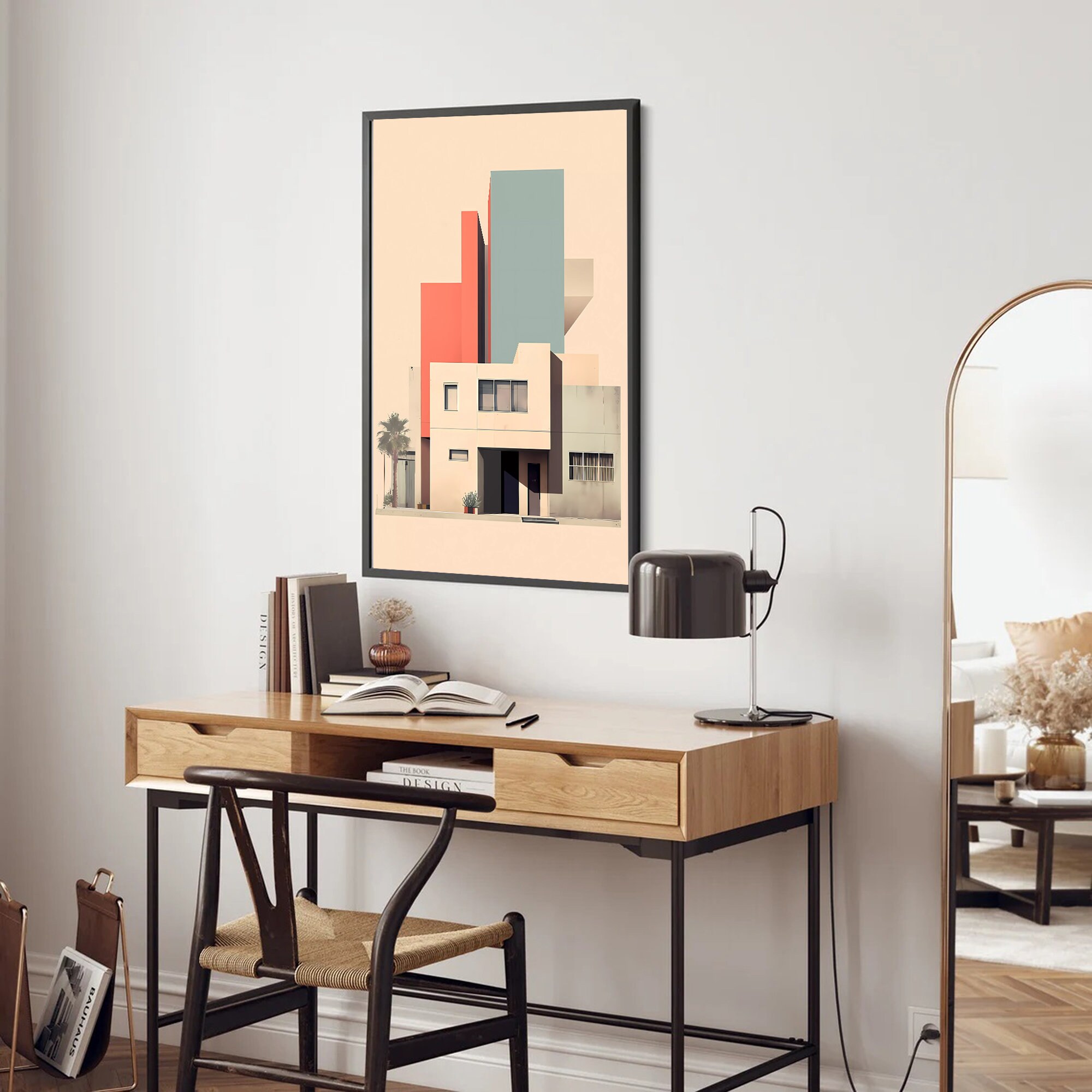 Classic Modernist Facade Print | Modern Architecture Wall Art ...