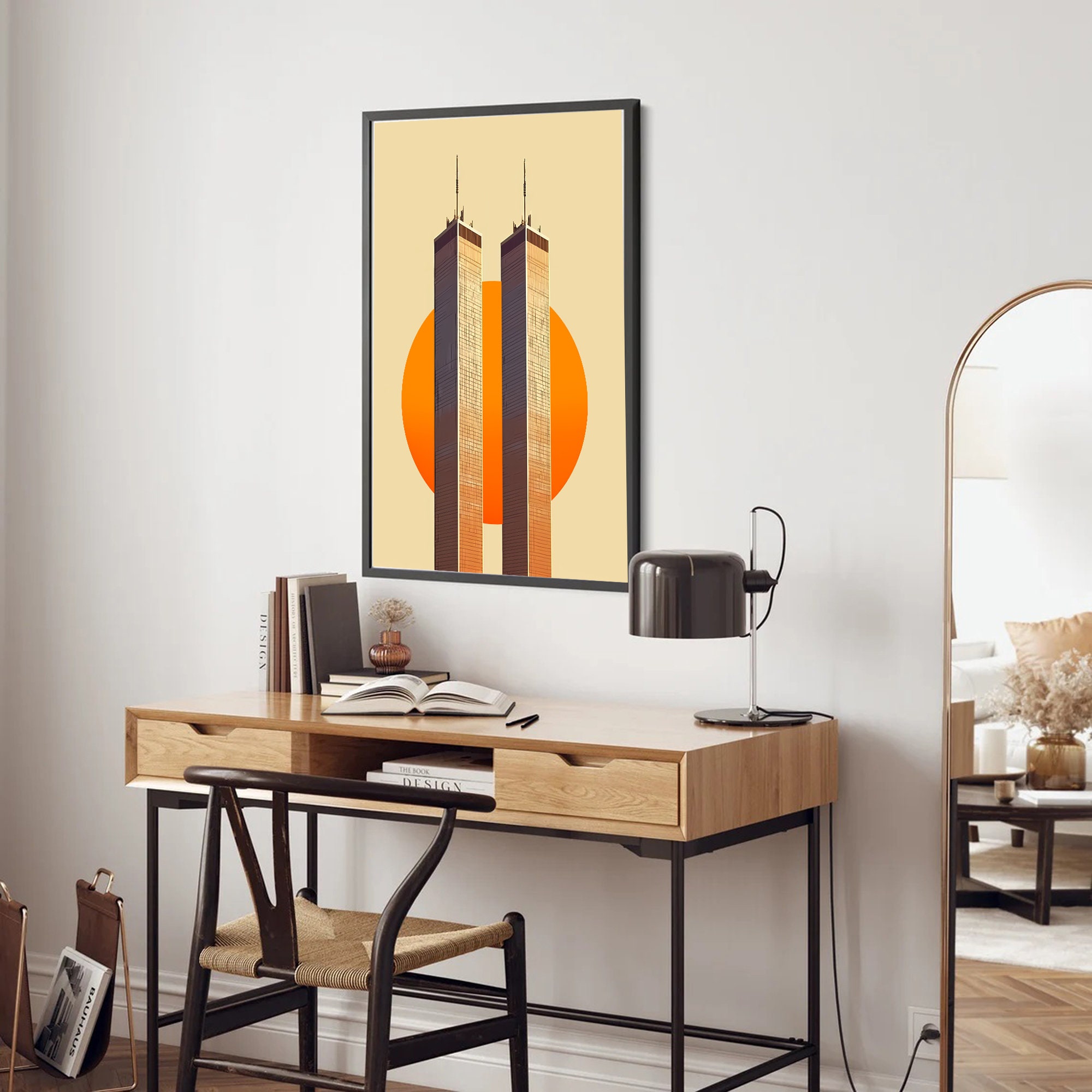 World Trade Center 1 & 2 Art Print Architecture Minimal Illustration ...