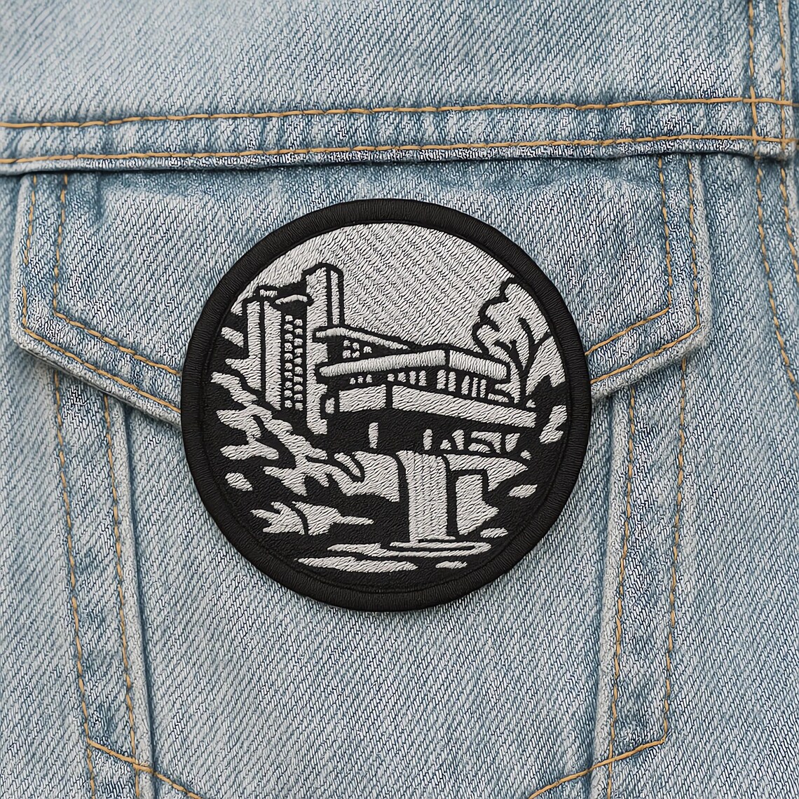 Rare Fallingwater Embroidered Patch – Frank Lloyd Wright Architecture ...