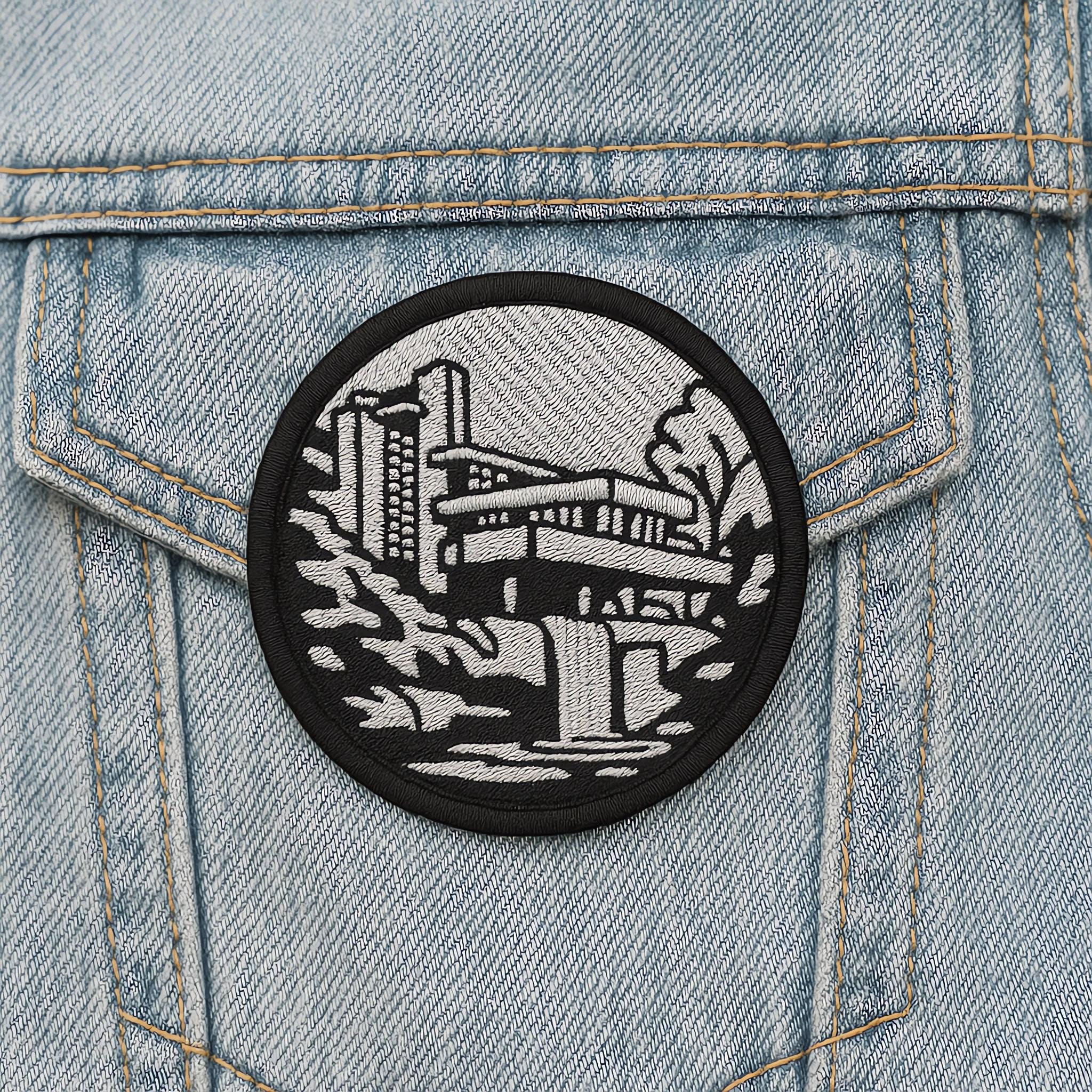 Rare Fallingwater Embroidered Patch – Frank Lloyd Wright Architecture ...