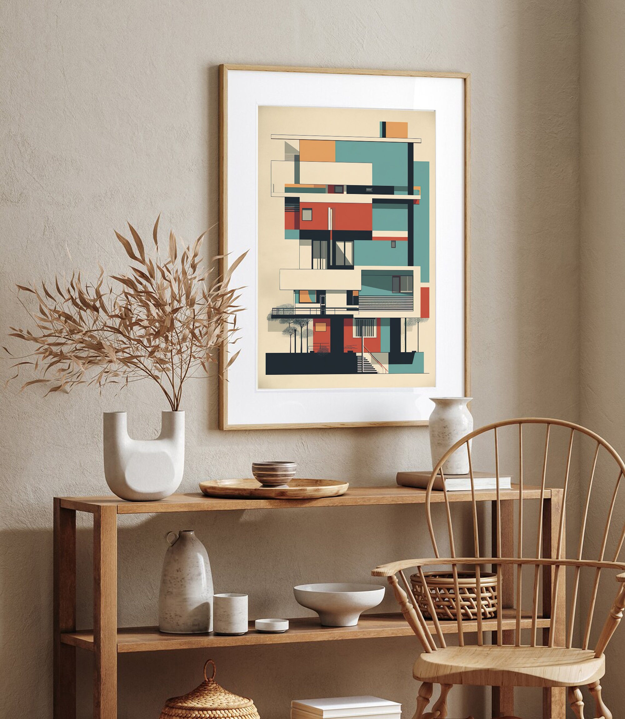 Modern Architecture Poster Mid Century Modern Architecture - Etsy