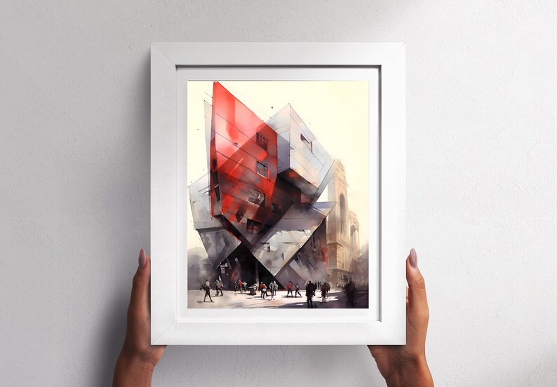 Deconstructivism Architecture Print Contemporary Architecture Daniel ...