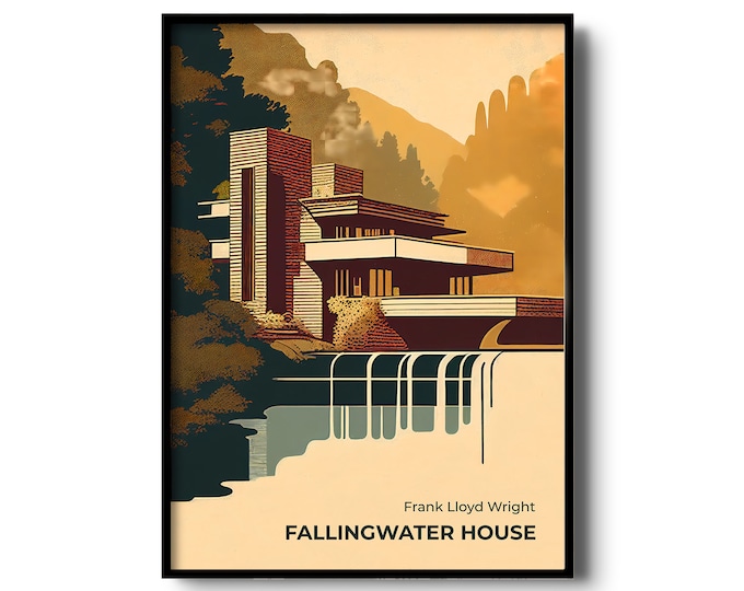 Farnsworth House Art Print | Modern Architecture Poster | Architect ...