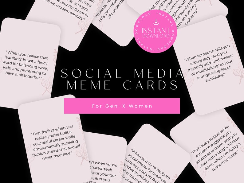 Social Media Memes for Gen-x Women | Social Media Templates | Engaging ...